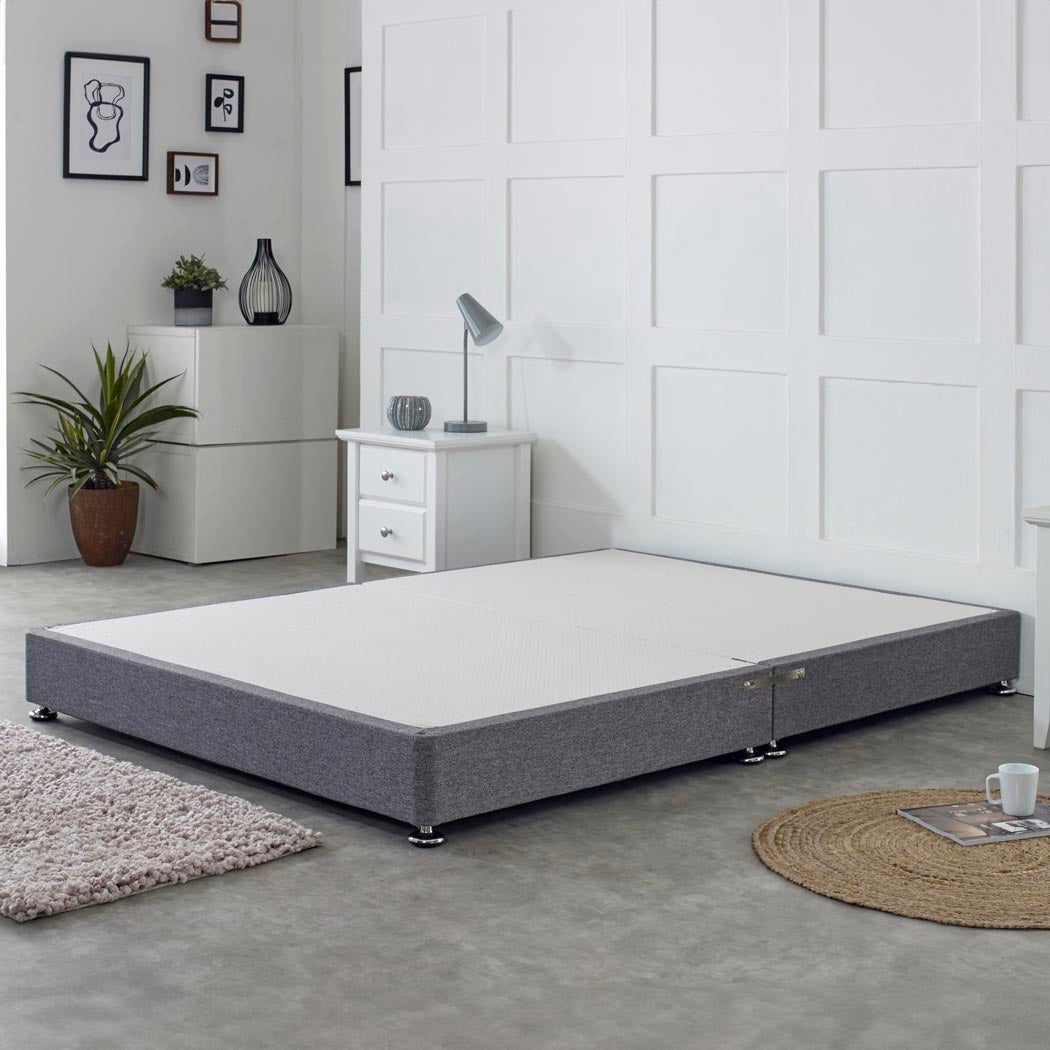 Premium Low Divan Bed Base On Chrome Glides